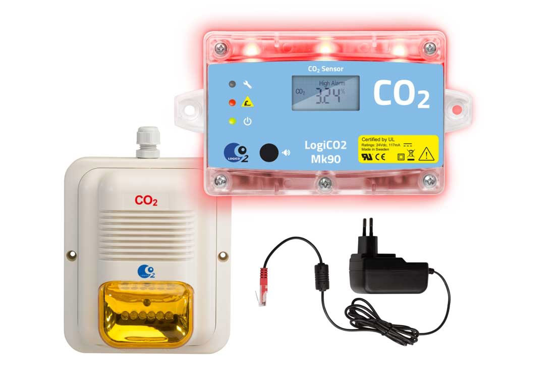 Detector CO2 MK90 LogiCo2 | Ernest F Mariani Co.