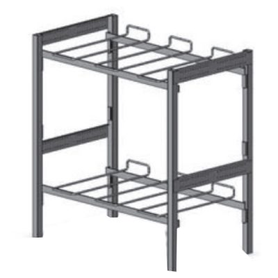 RACK BIB 2BXS WIDE X 2 SHELVES | Ernest F Mariani Co.