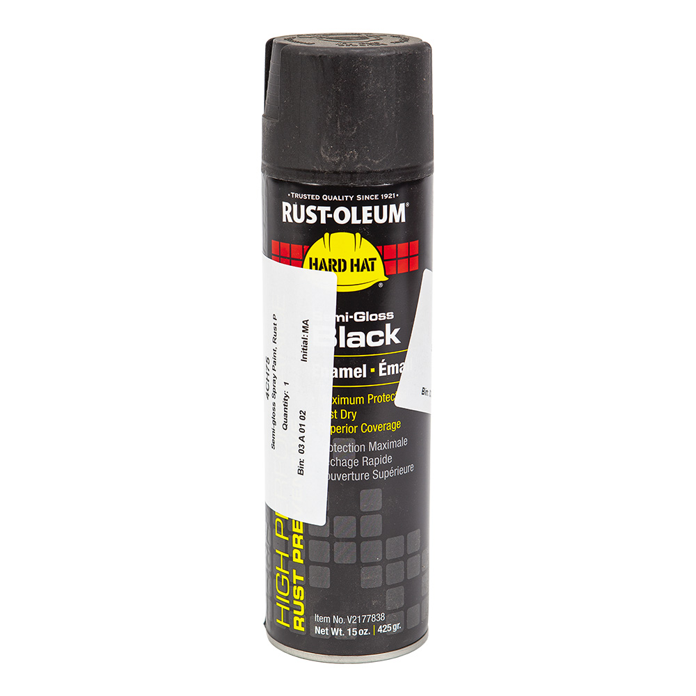 SEMI-GLOSS BLACK SPRAY PAINT | Ernest F Mariani Co.