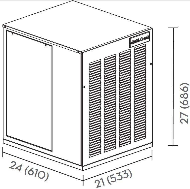 Ice-O-Matic MFI0800A Air Cooled Flake Ice Machine | Ernest F Mariani Co.