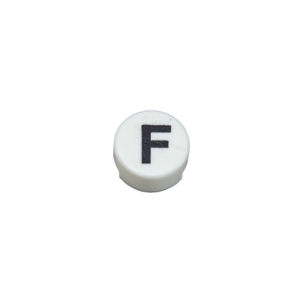 F CAP WHITE CAP BLACK LETTER | Ernest F Mariani Co.