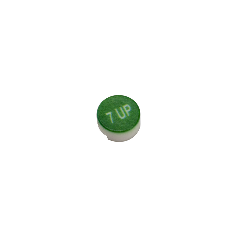 7UP CAP GREEN CAP WHITE LETTER | Ernest F Mariani Co.