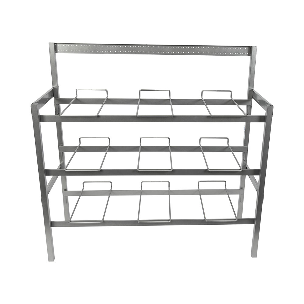 RACK,41″WIDE,3-SHELF,W/RISER | Ernest F Mariani Co.